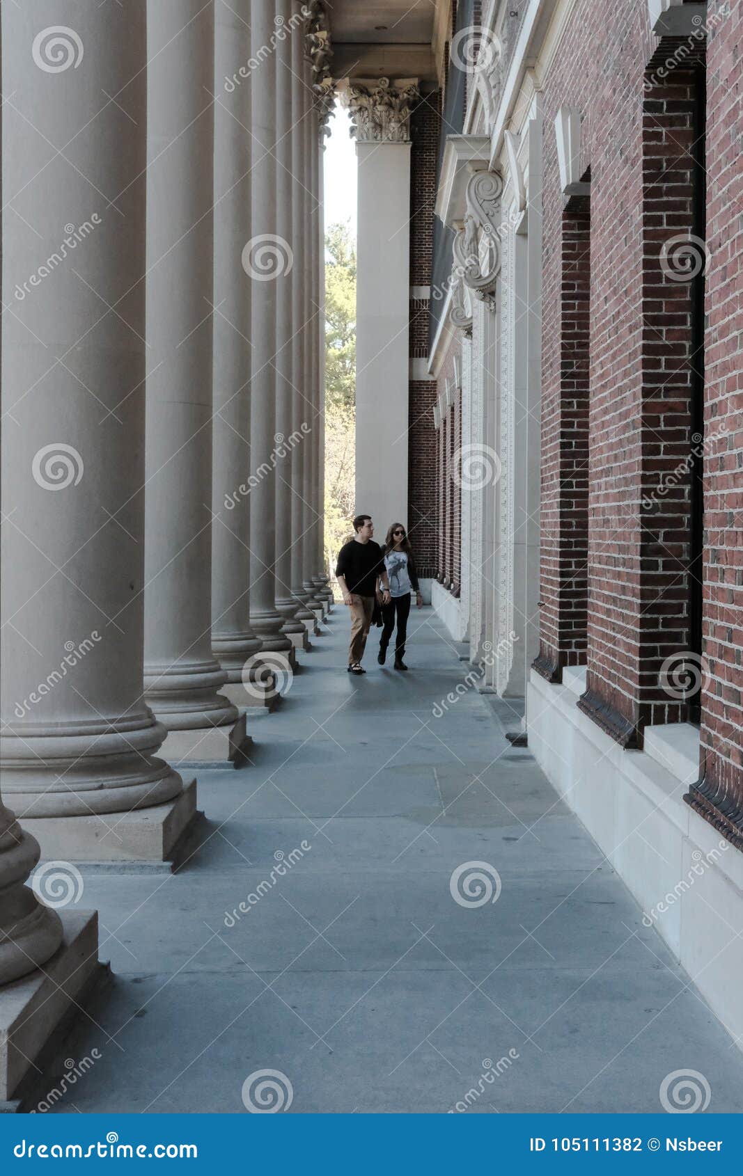 Hall De Entrada De La Universidad De Harvard, Harvard, MA Fotografía ...