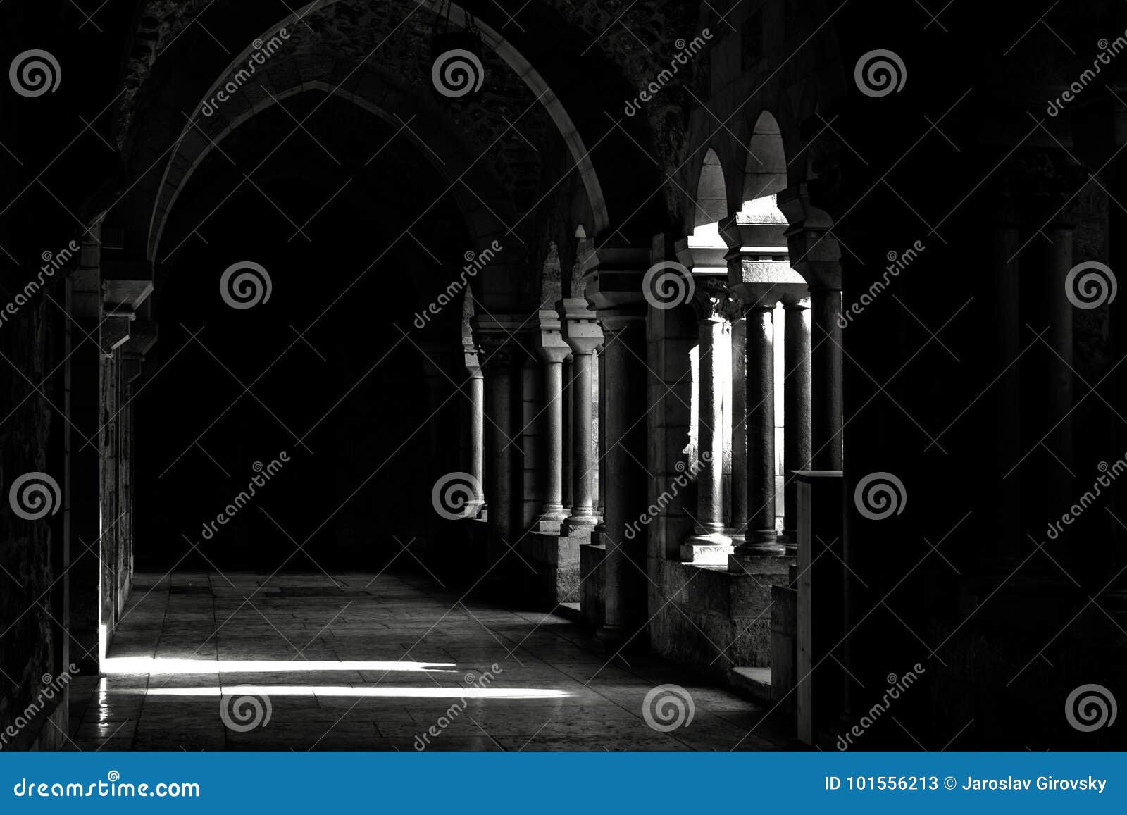 Dark hall stock image. Image of birthplace, place, nativity - 101556213