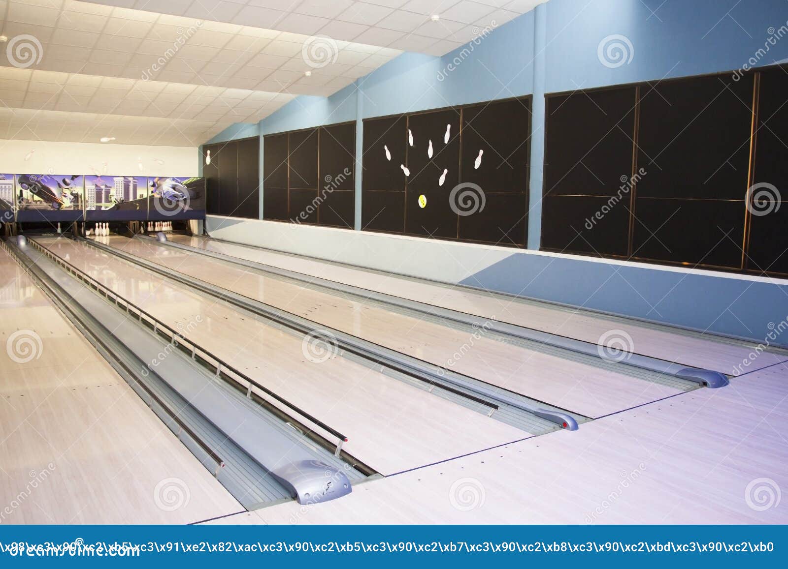 Hall for game in bowling stock photo. Image of bowling - 63413642
