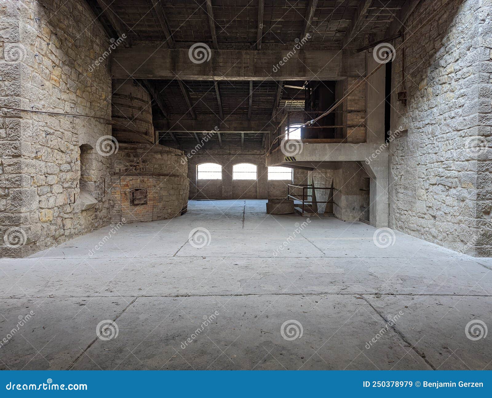 Hall of Historical Chalk Burning Factory Stock Image - Image of fact ...