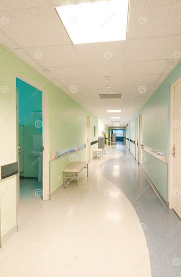 Hall in hospital stock image. Image of green, indoor - 12666153