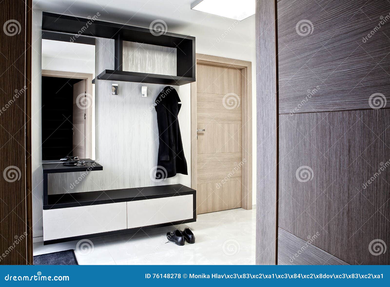 Hall in house stock photo. Image of hanger, door, doors - 76148278