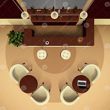 Hall Interior Illustration stock vector. Illustration of design - 77184439