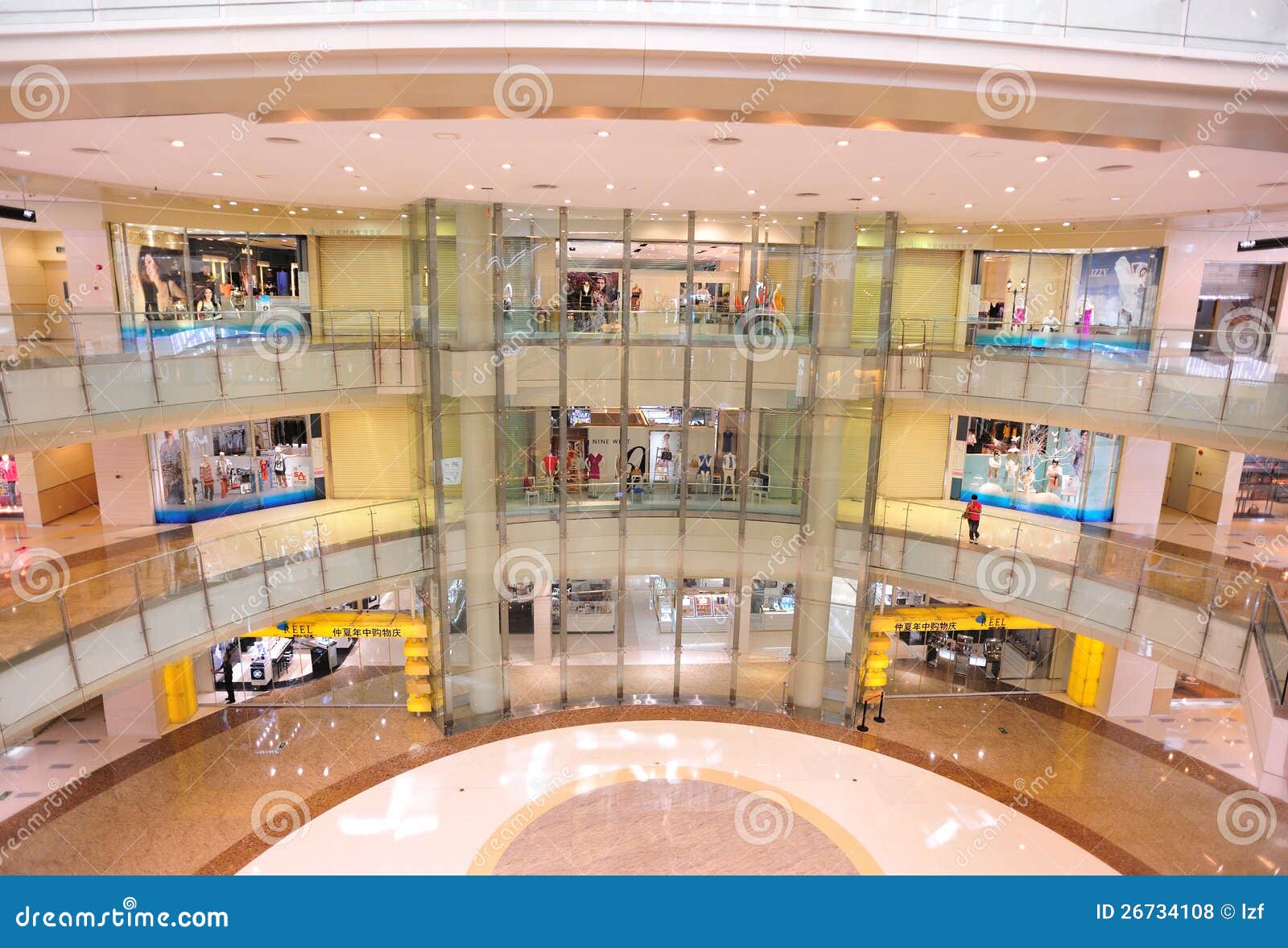 Hall Interior of Shopping Mall Editorial Stock Photo - Image of person ...