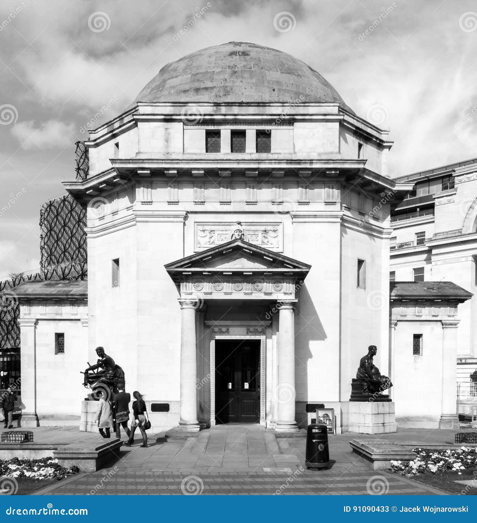 Hall of Memory Birmingham War Memorial Building Black and White ...