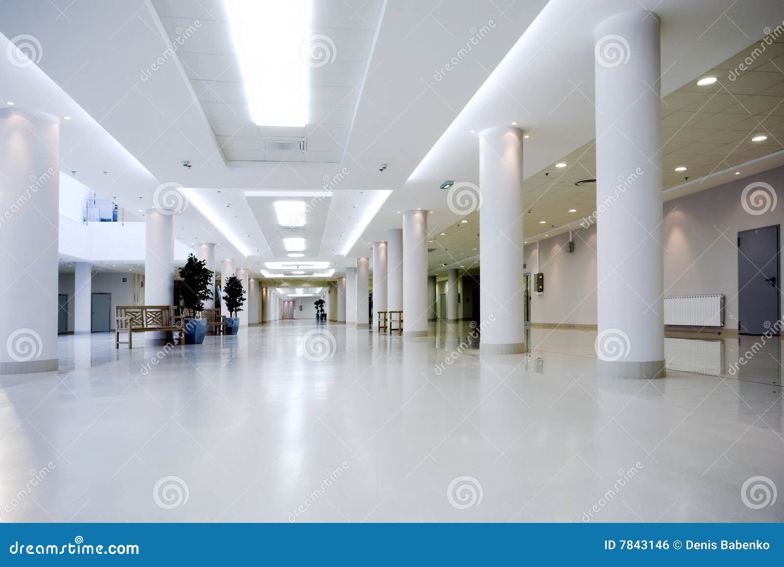Hall of office centre stock photo. Image of lamp, exhibition - 7843146
