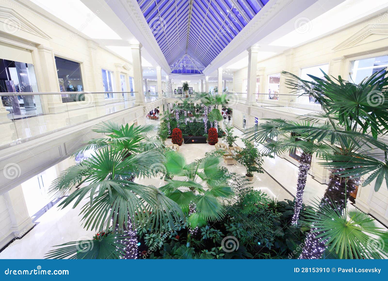 Hall with Palms in Crocus City Mall Editorial Image - Image of ...