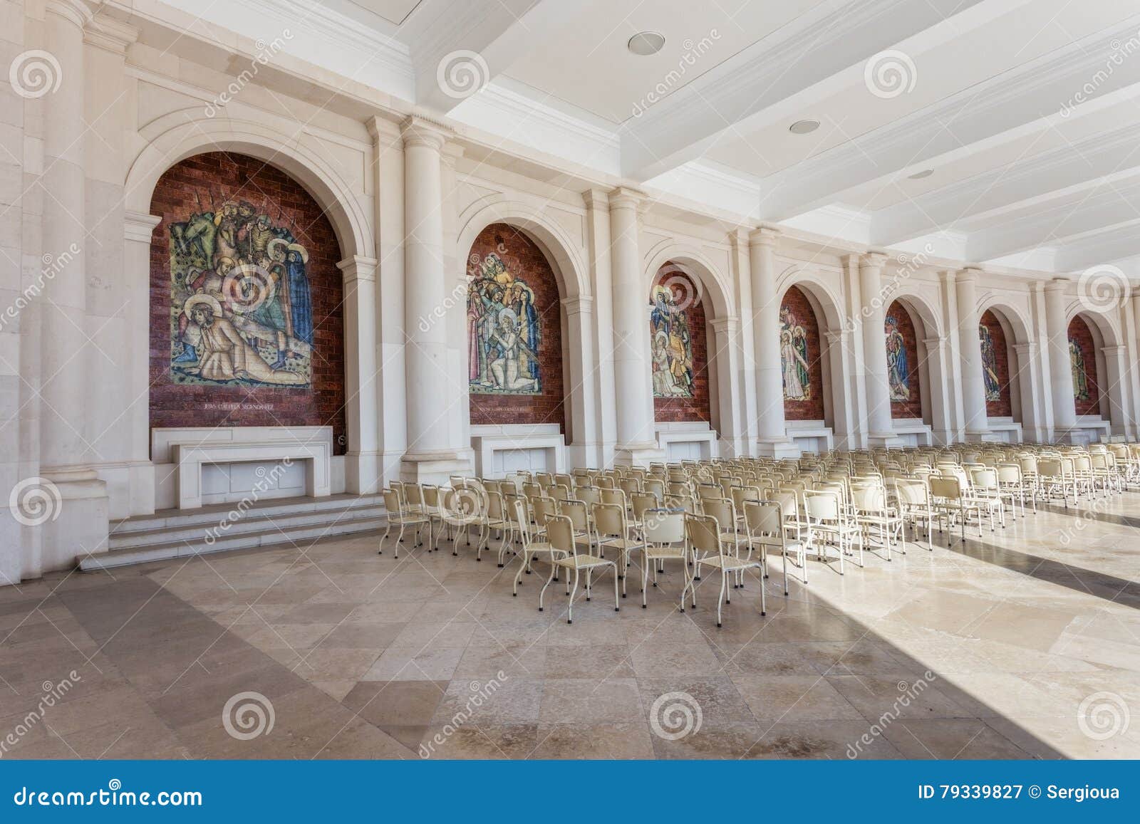 Hall for Prayers in the Holy Fatima. Stock Image - Image of attraction ...