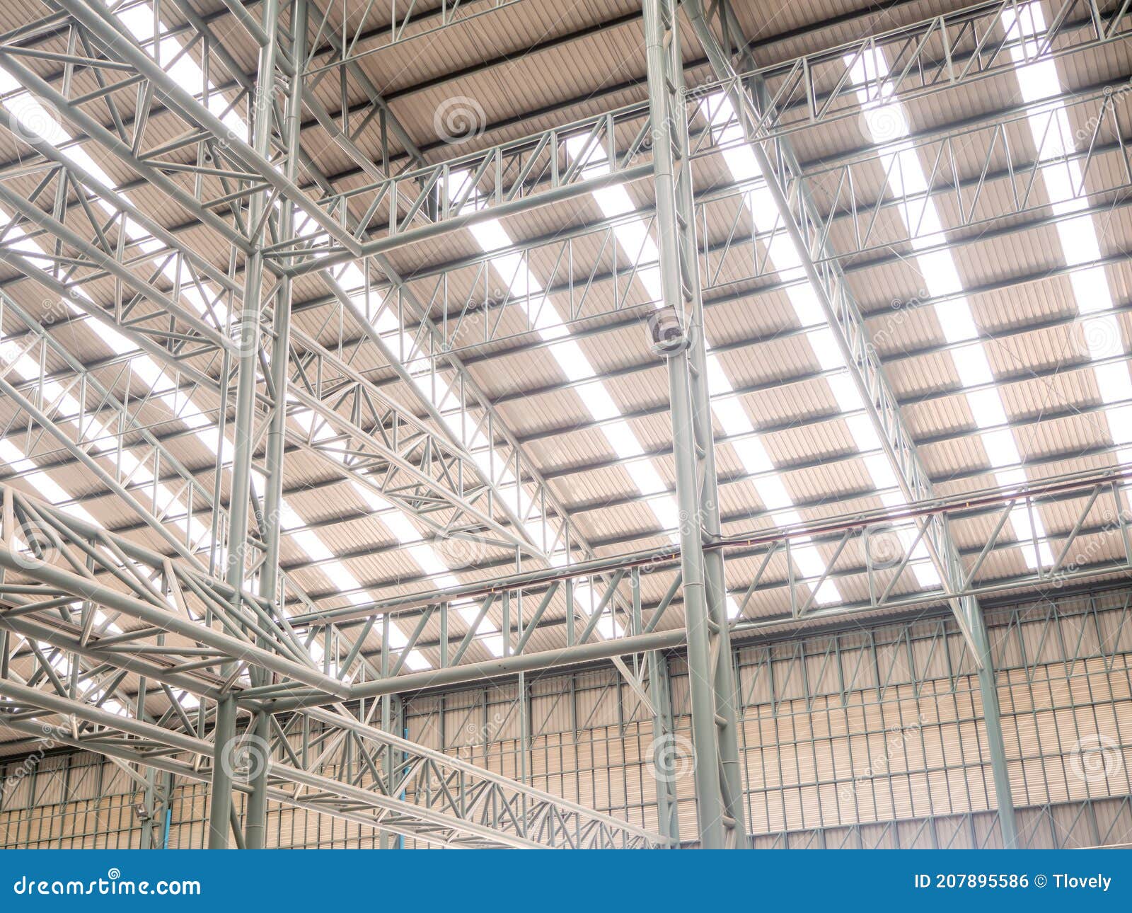 Hall Roof Steel Structure the Modern Design Stock Photo - Image of ...