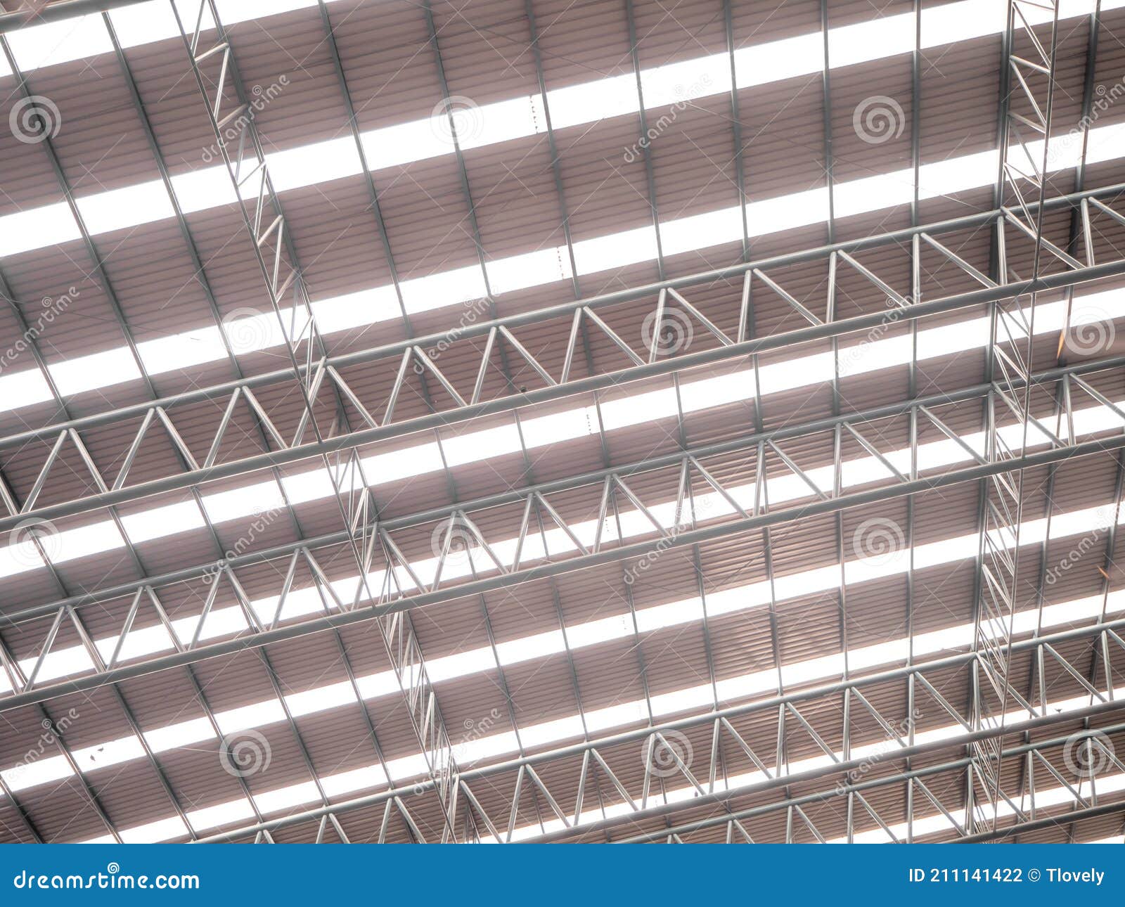 Hall Roof Steel Structure the Modern Design Stock Photo - Image of ...