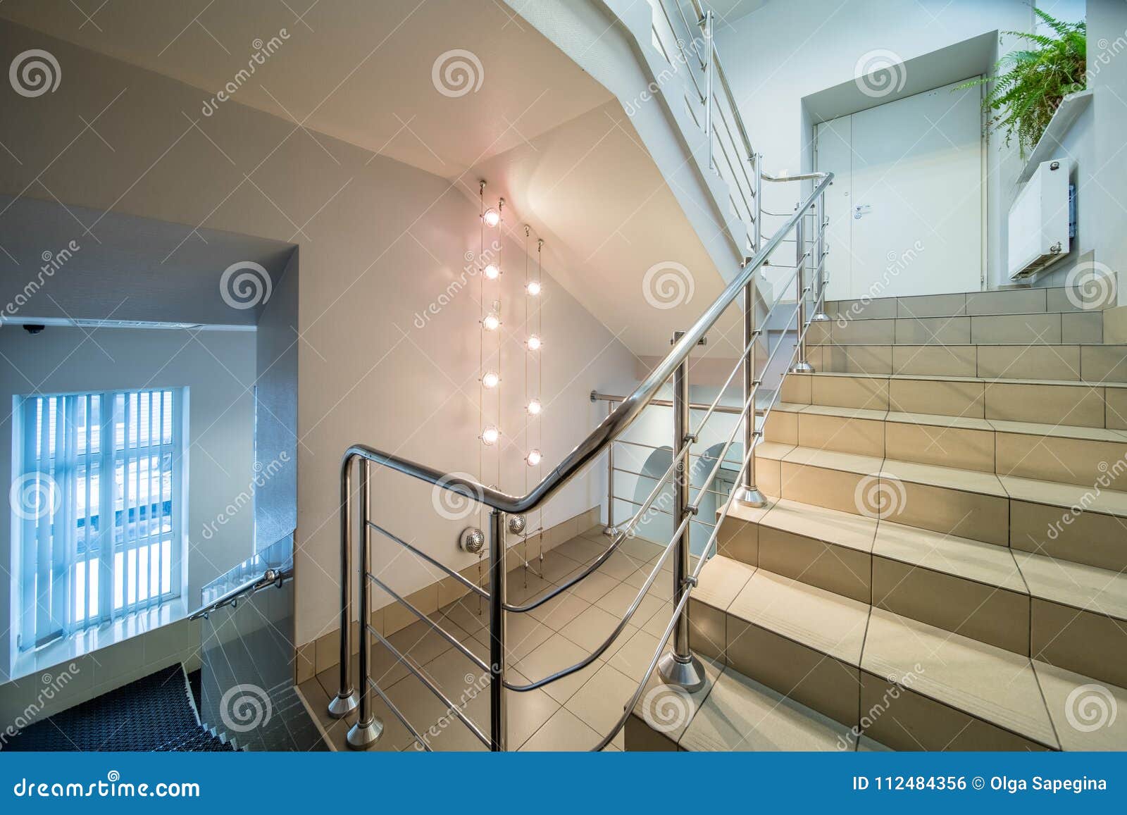Hall with stairs stock photo. Image of architecture - 112484356