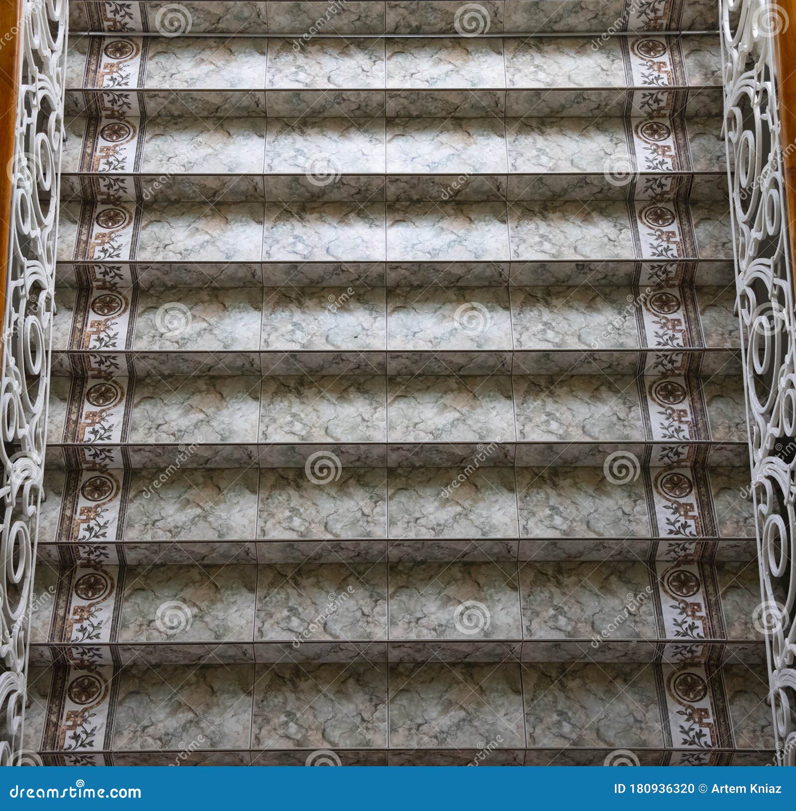 Hall Stairs Top View Post Modern Architecture Object Background ...