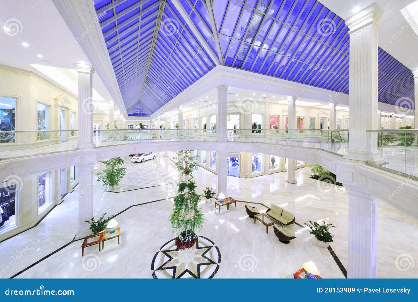 Hall of Two-story Crocus City Mall Editorial Stock Image - Image of ...