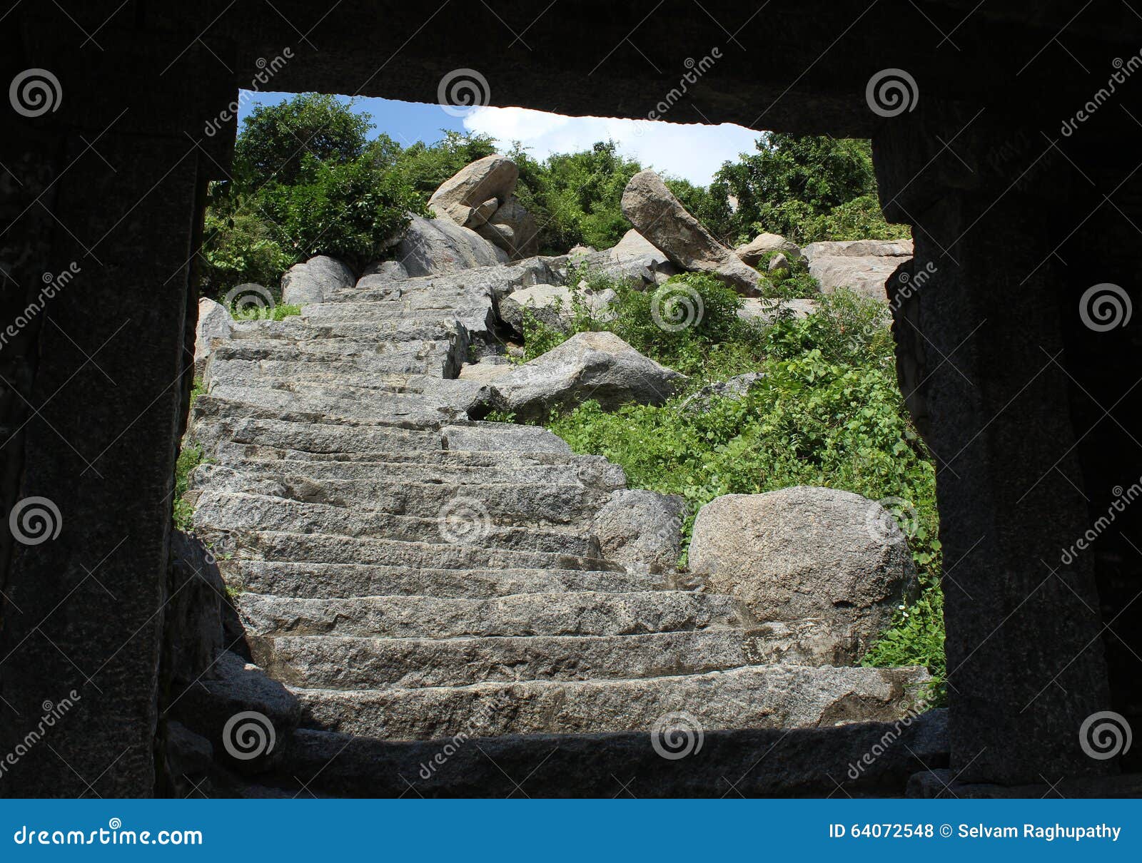 Hall View of Steps Leading Up a Hill Stock Photo - Image of ...