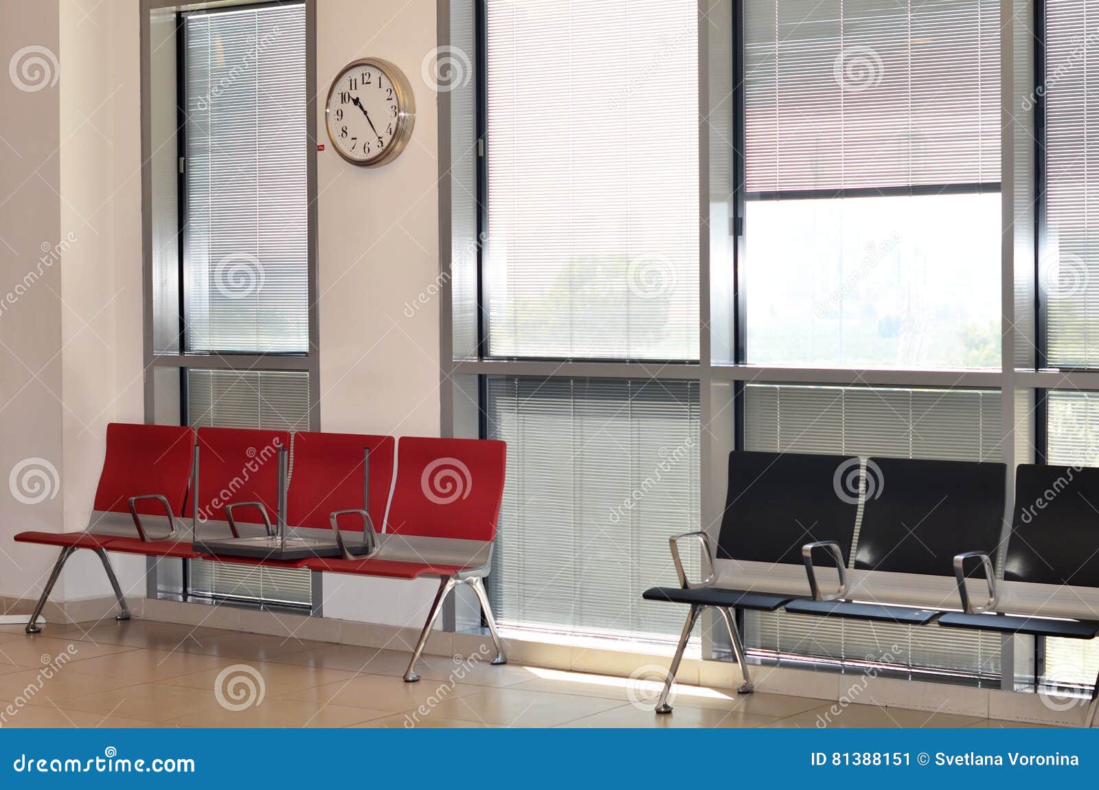 Hall in the Waiting Room at Hospital Stock Image - Image of office ...