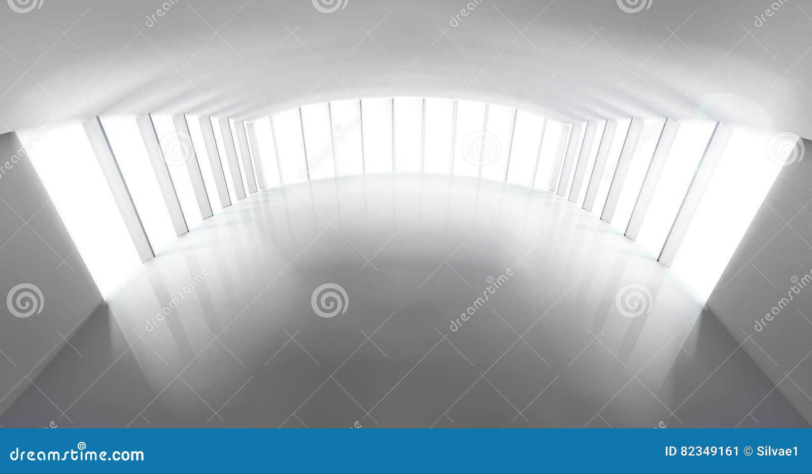 Hall in Wide Perspective. Vector Illustration Stock Vector ...