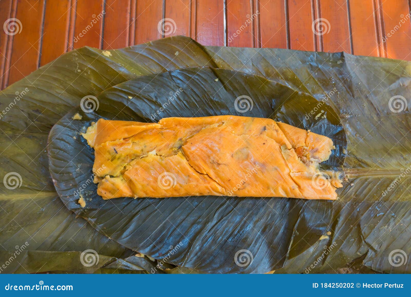 Hallaca Comida Venezolana Tradicional Vista Superior Foto de archivo ...