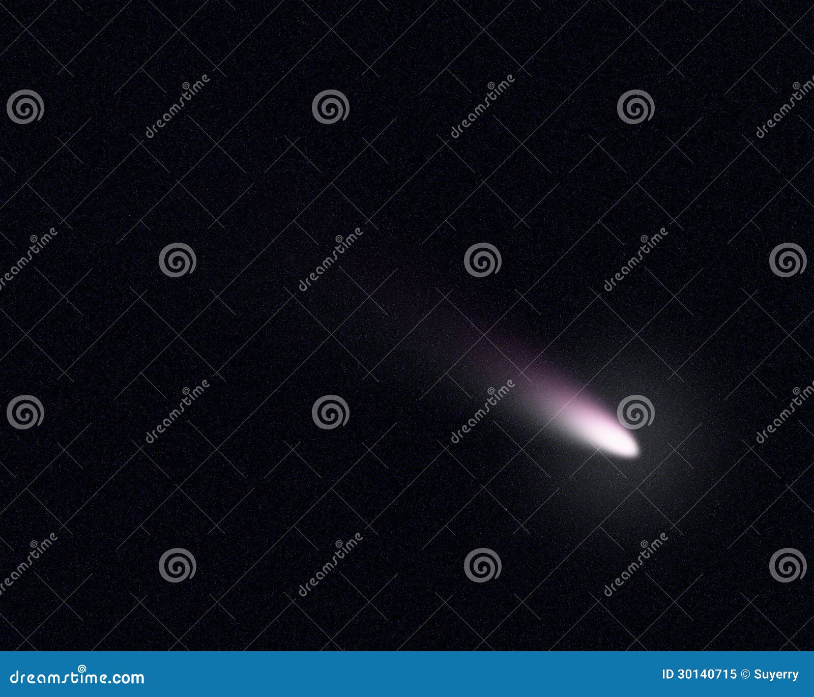Halley S Comet or Comet Halley 1P/Halley Stock Illustration ...