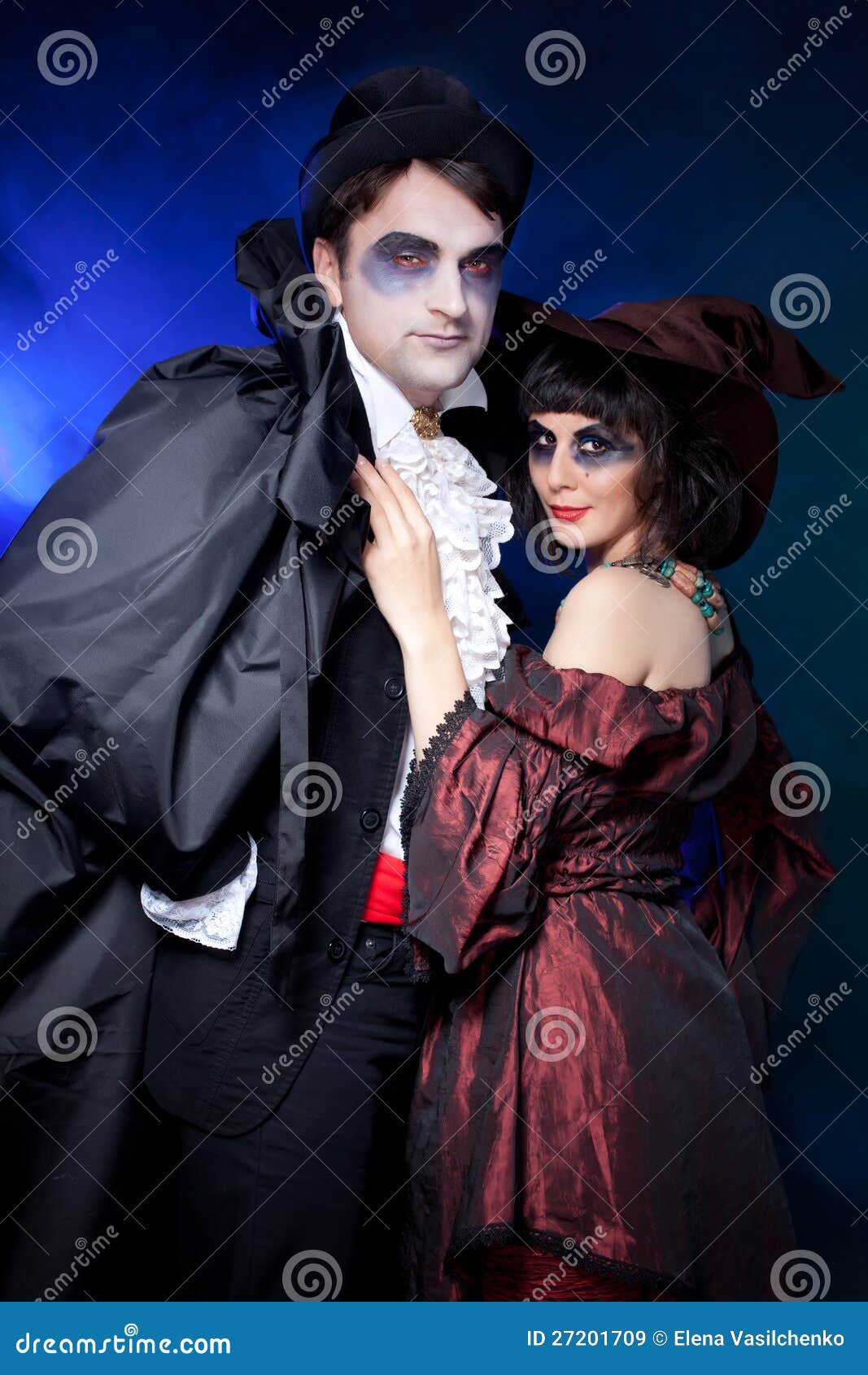 Halliween couple stock image. Image of farce, embroidery - 27201709
