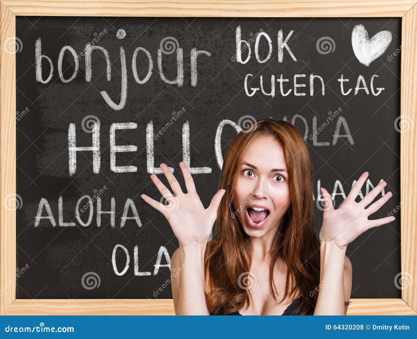 Hallo in Den Verschiedenen Sprachen Stockfoto - Bild von spanisch ...