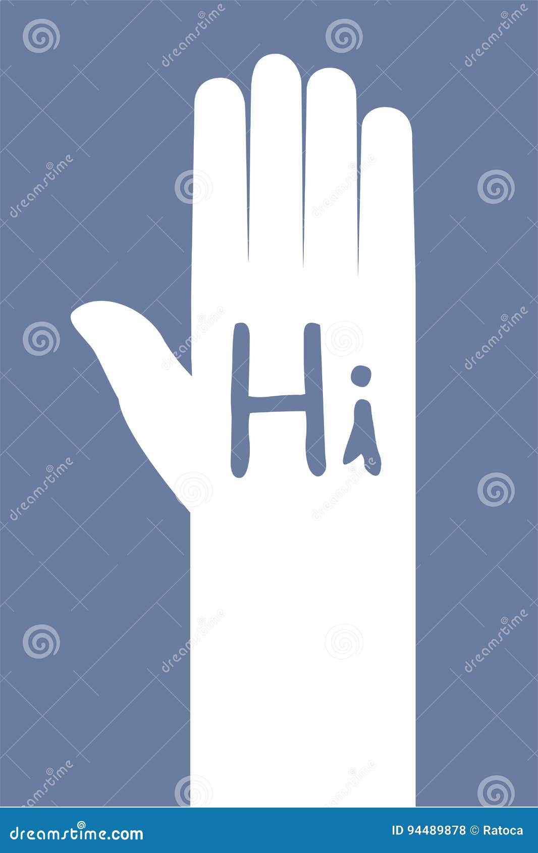 Hallo Symbol vektor abbildung. Illustration von ikone - 94489878