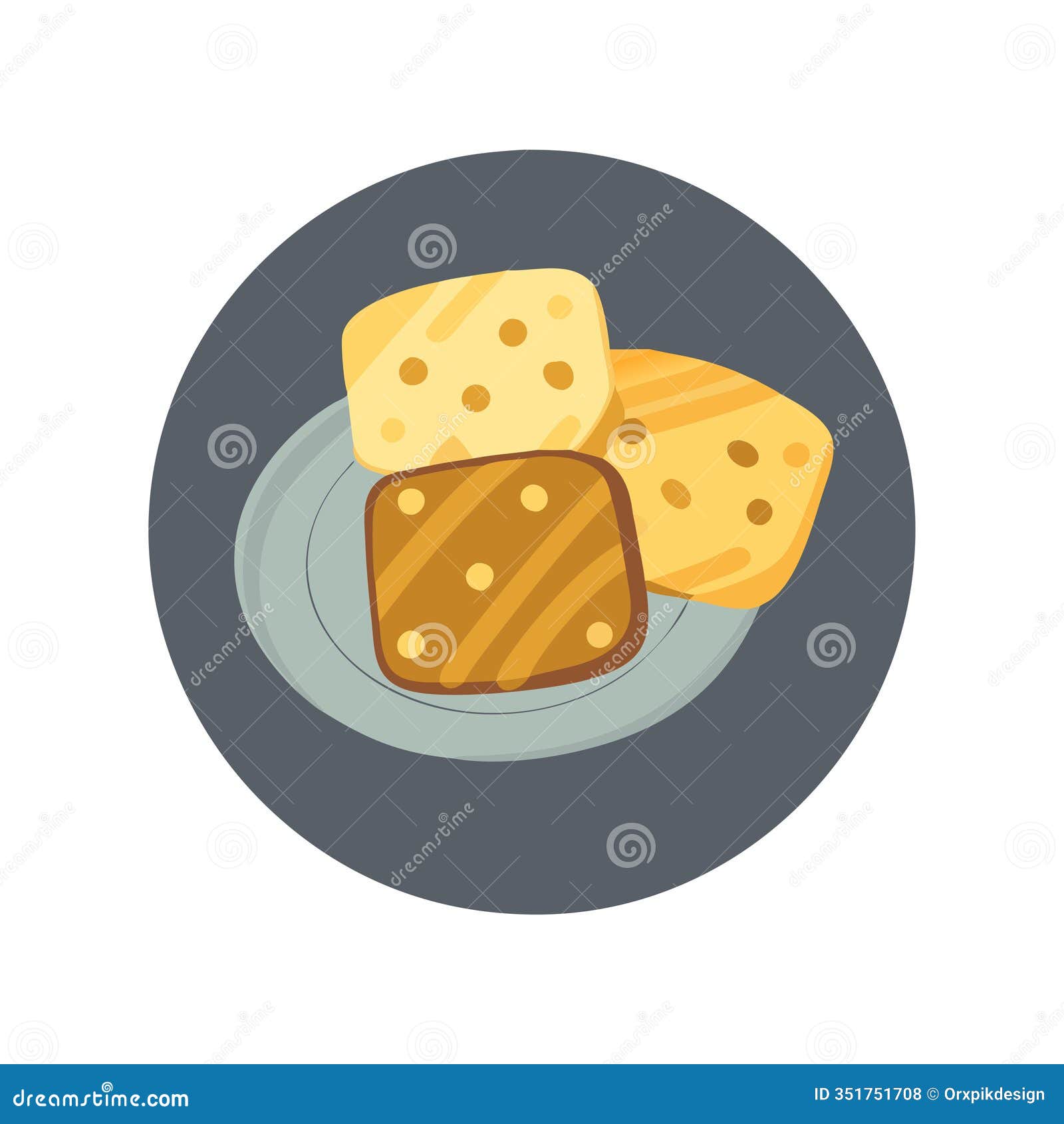 Halloumi Vector for Cheeseboard Creations Stock Illustration ...