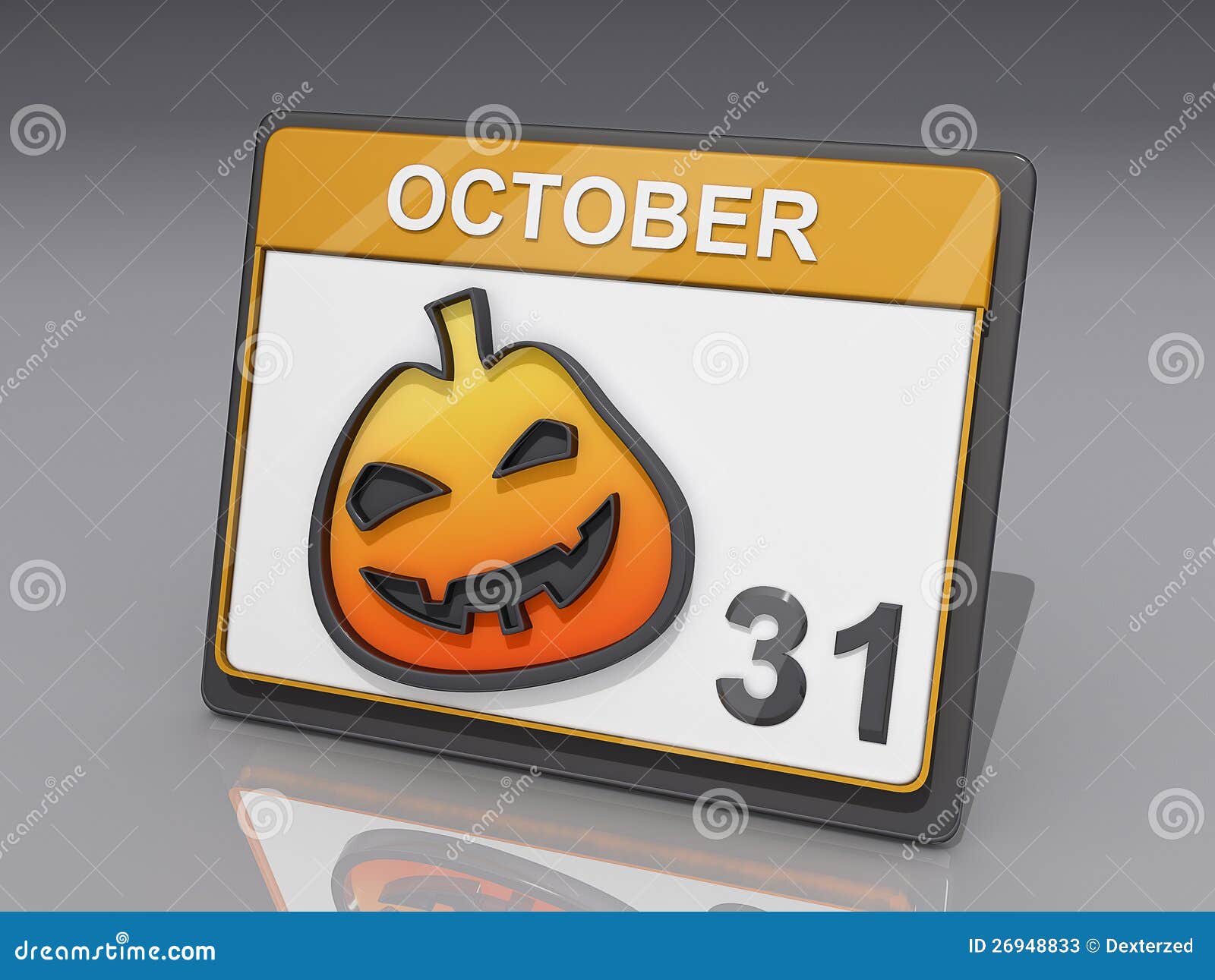 Halloween 31 Oktober stock illustratie. Illustration of hefboom - 26948833