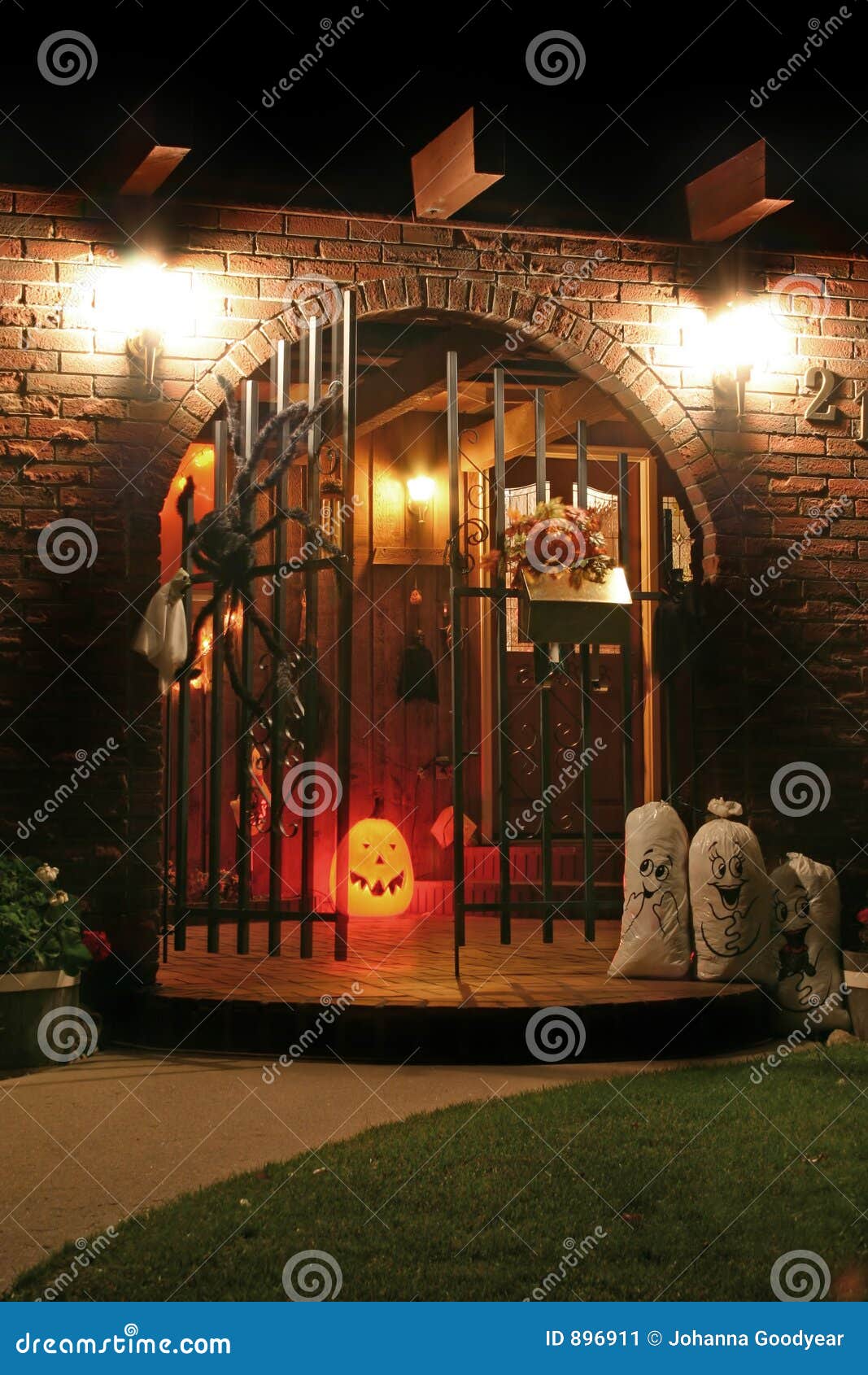 Halloween stock image. Image of ghouls, home, trick, gate - 896911