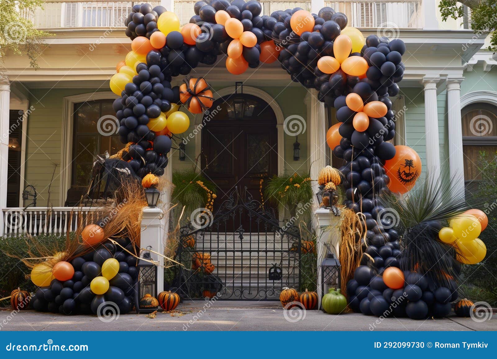 Halloween Backdrop - Goblin S Glowing Grotto Stock Photo - Image of ...