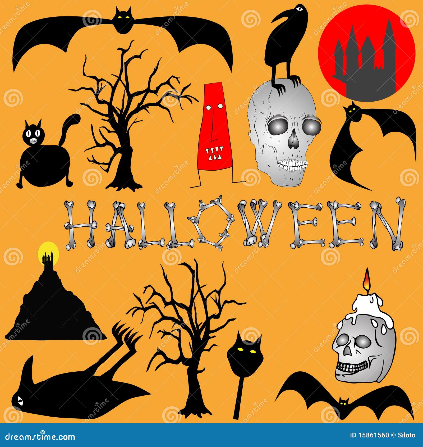 Gruesome Halloween Background Stock Illustrations – 100 Gruesome ...