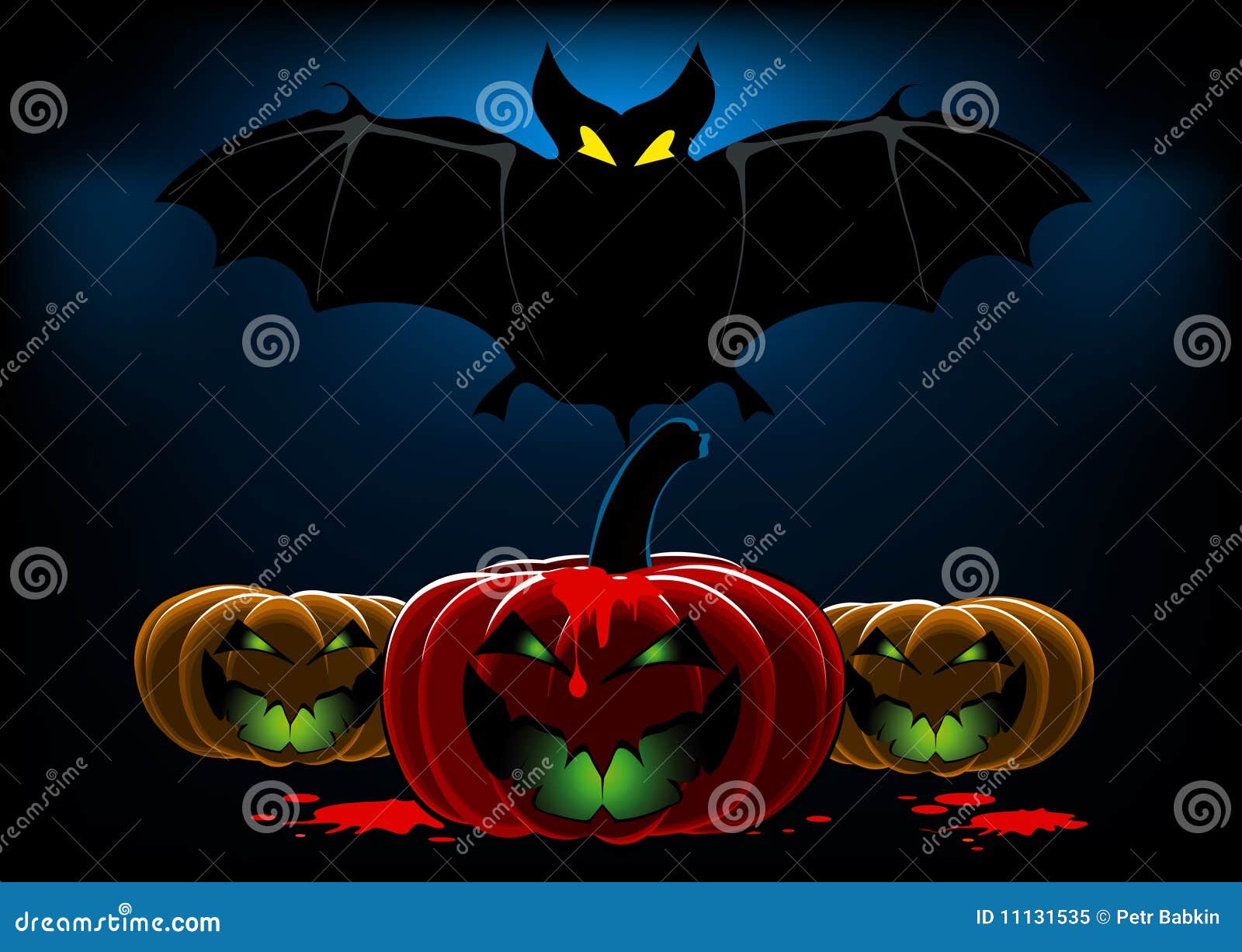 Halloween background bat stock illustration. Illustration of blood ...