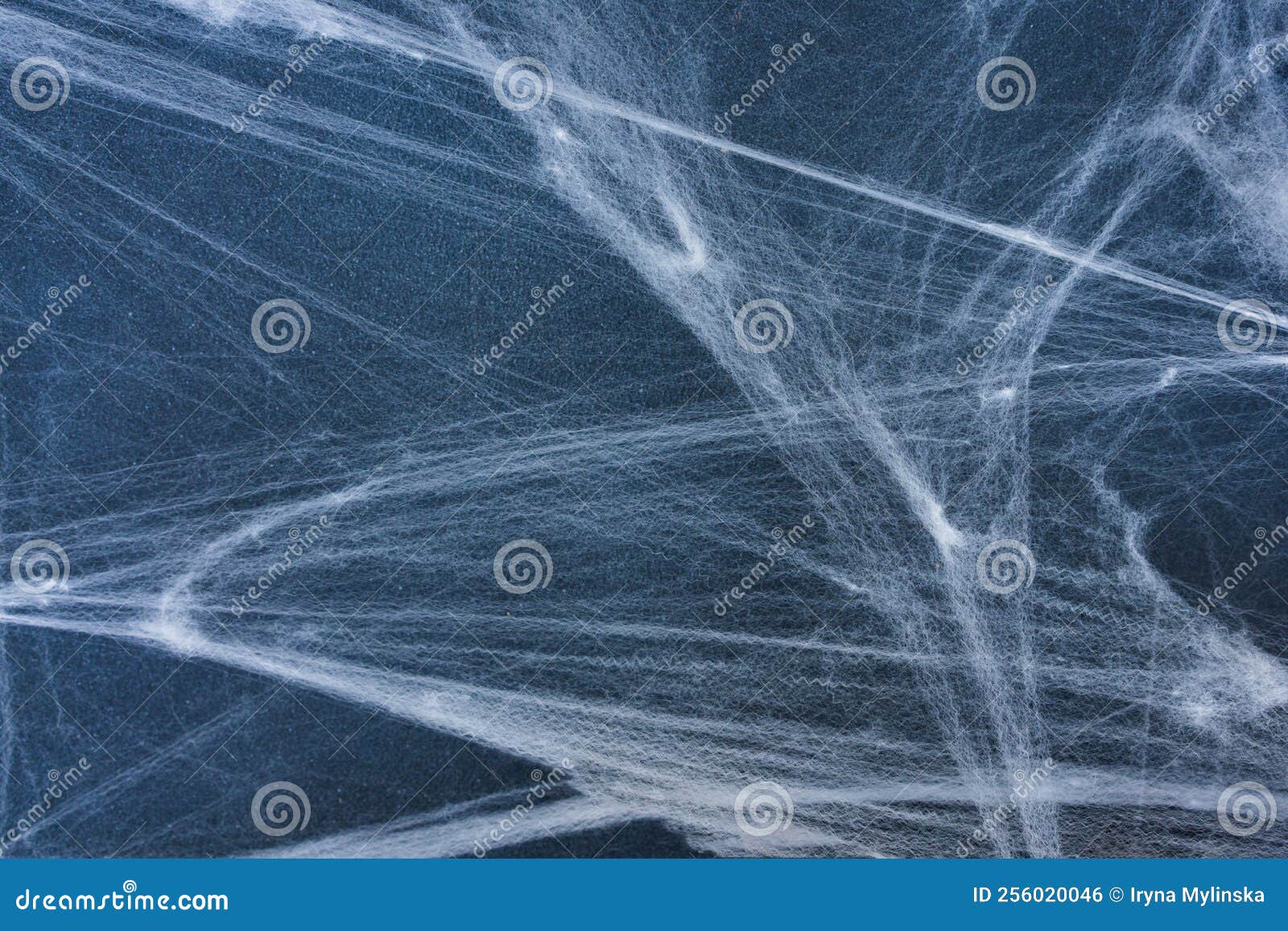 Halloween Background Made with White Cobweb Over Dark Gray Concrete ...