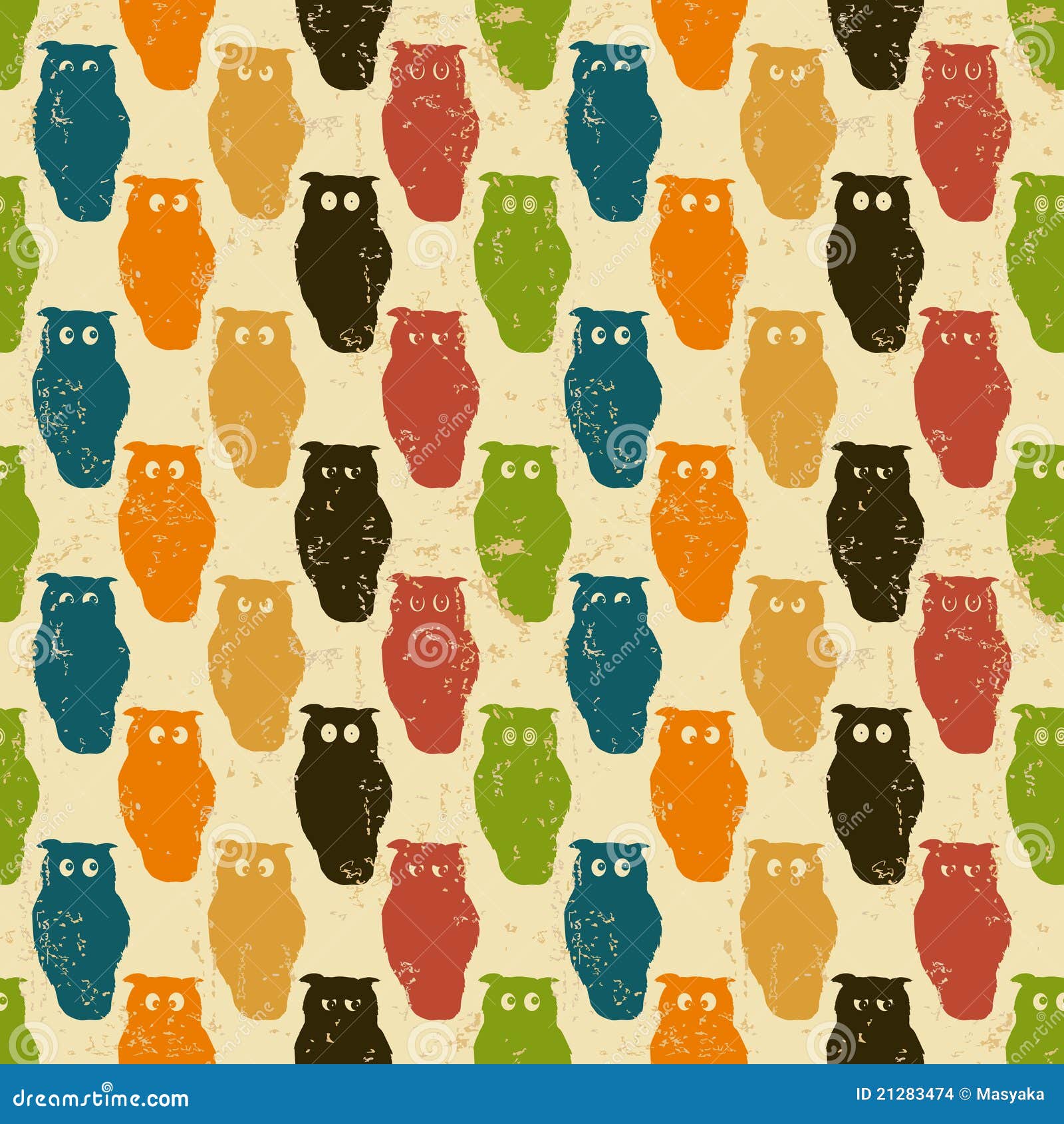 Vintage Owl Background
