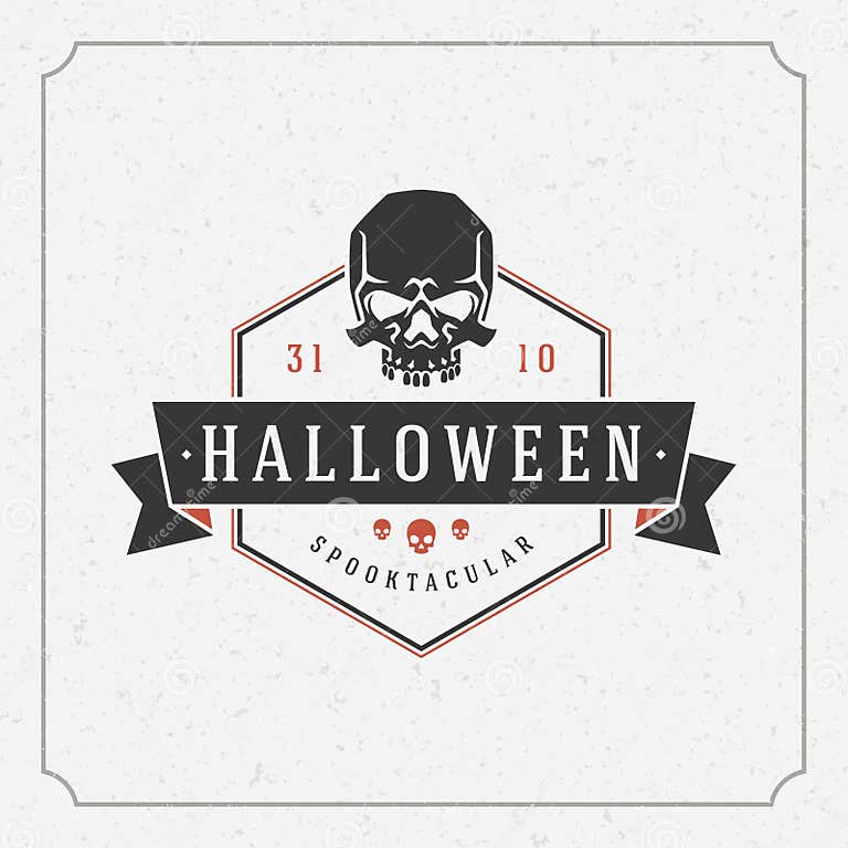 Halloween Background And Skull Stock Vector Illustration Of Notice
