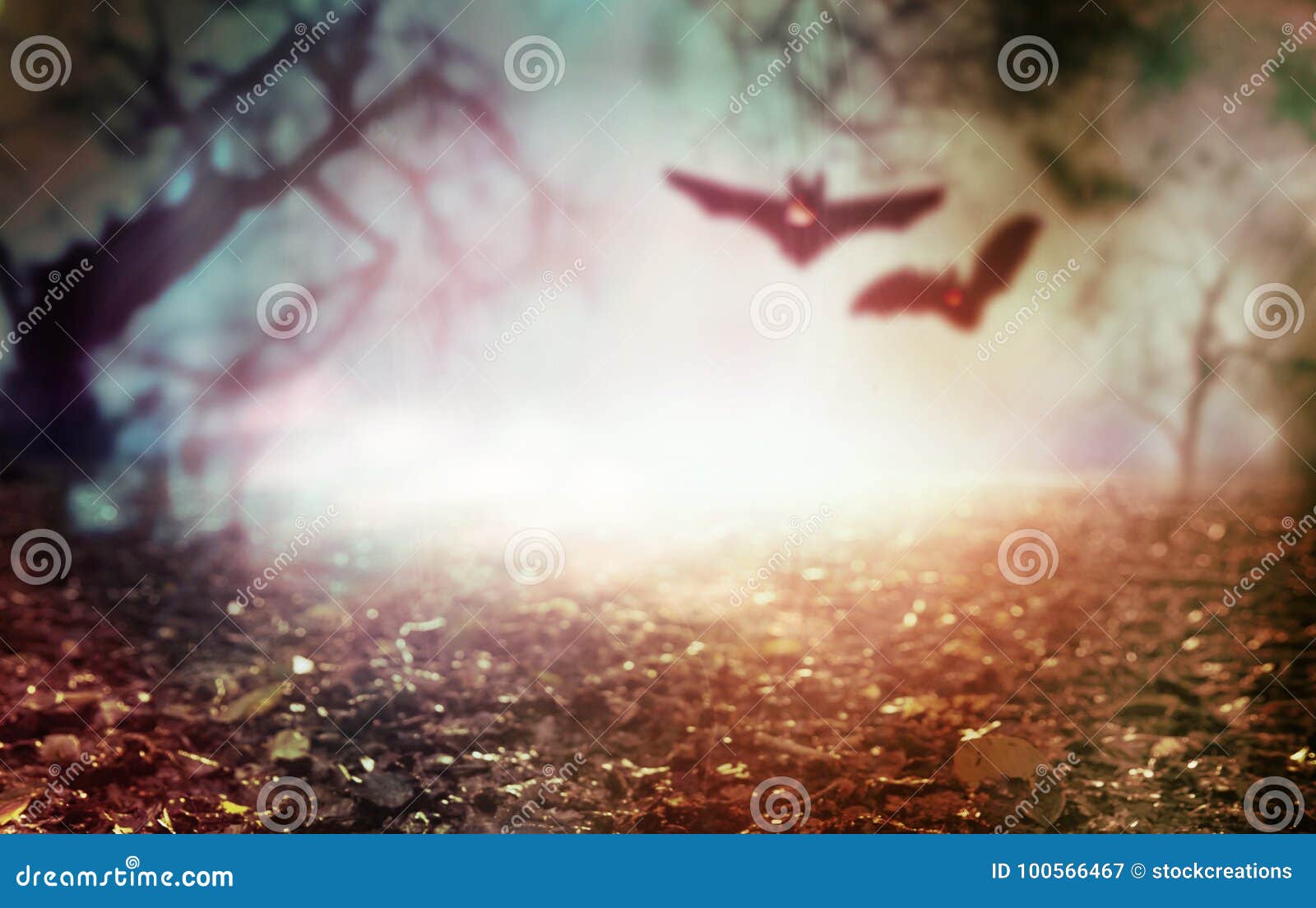 Halloween Background of Two Flying Vampires Stock Image - Image of ...