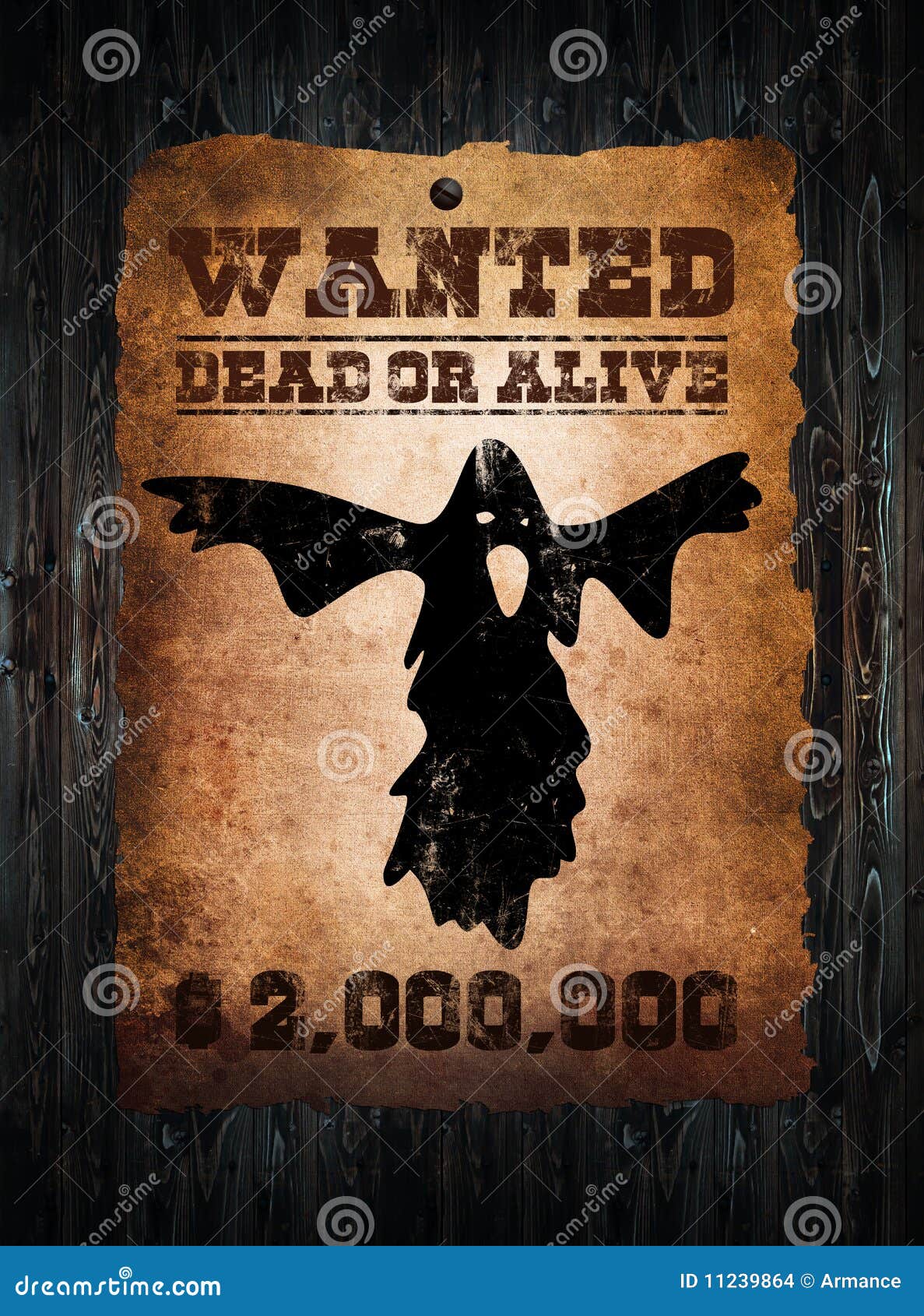 Halloween Background- Wanted Ghost Stock Images - Image: 11239864