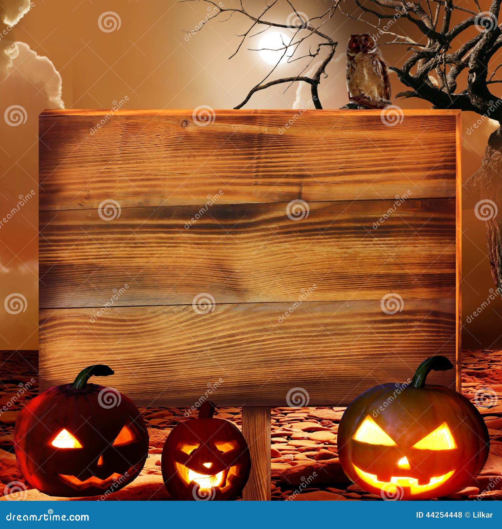 Halloween Background stock photo. Image of forest, moon - 44254448