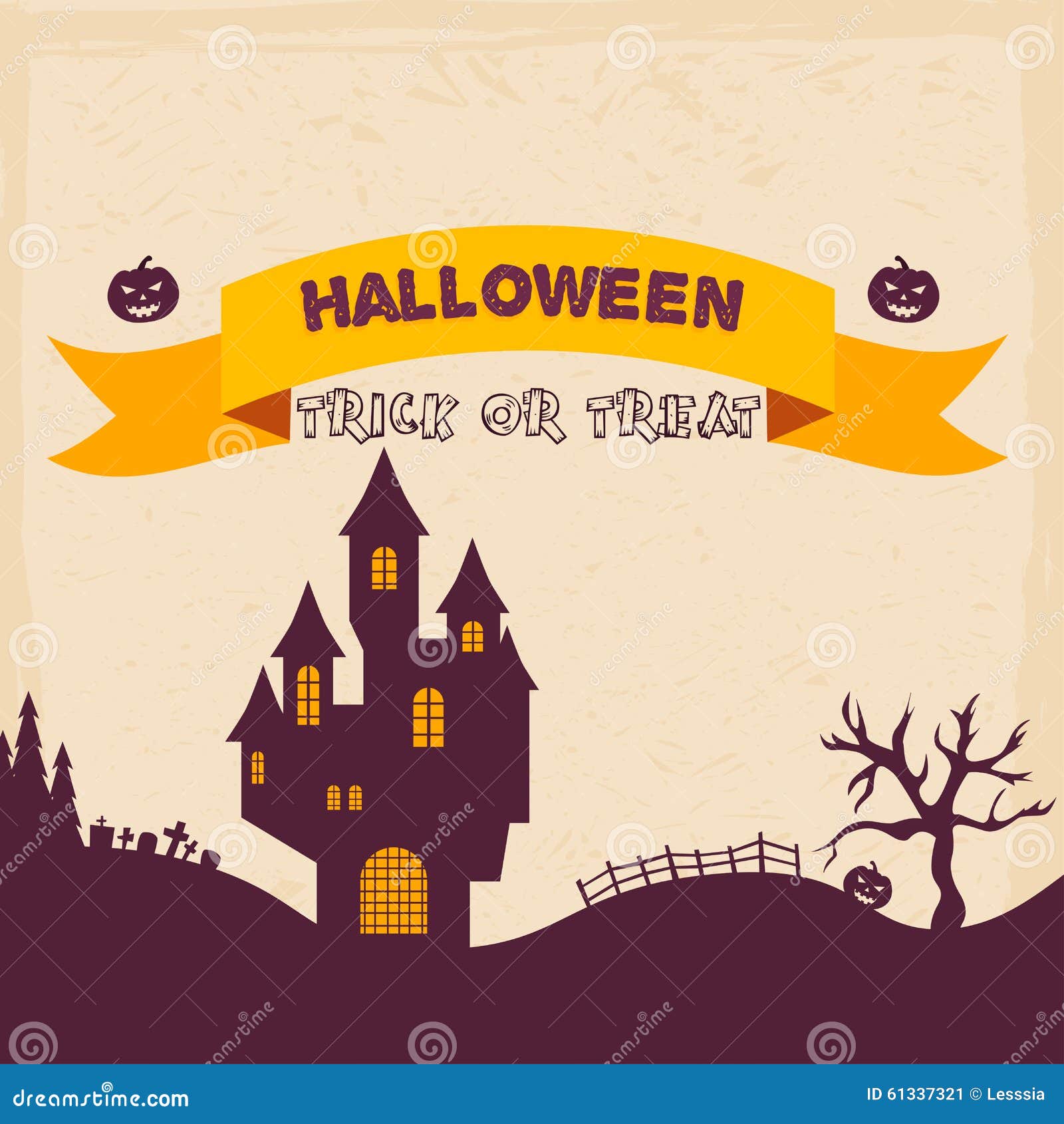 Halloween Badges and Labels in Vintage Style. Stock Vector ...