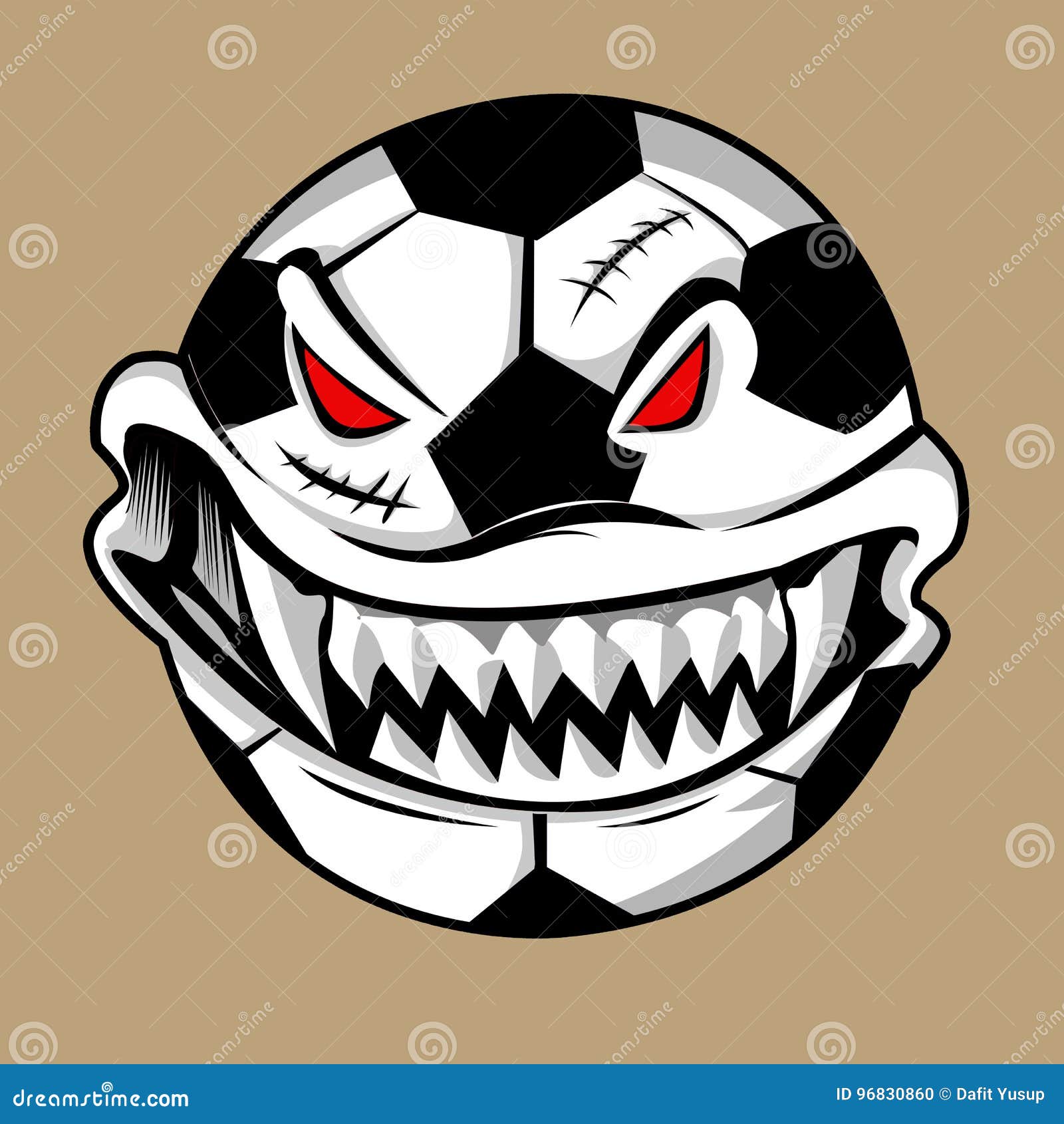 Halloween Ball monster stock illustration. Illustration of design ...