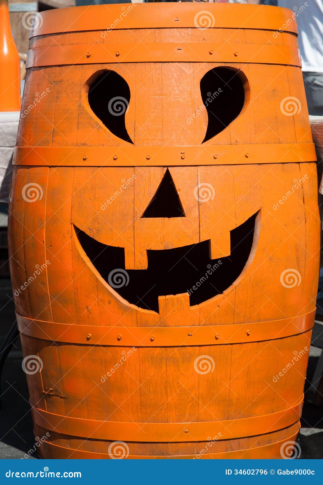 Halloween barrel head stock photo. Image of autumnal - 34602796