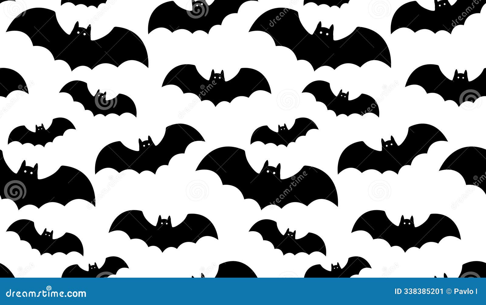 Bat Silhouette Seamless Pattern. Halloween Repeating Texture. Scary ... Bat Silhouette Seamless Pattern. Halloween Repeating Texture. Scary ...
