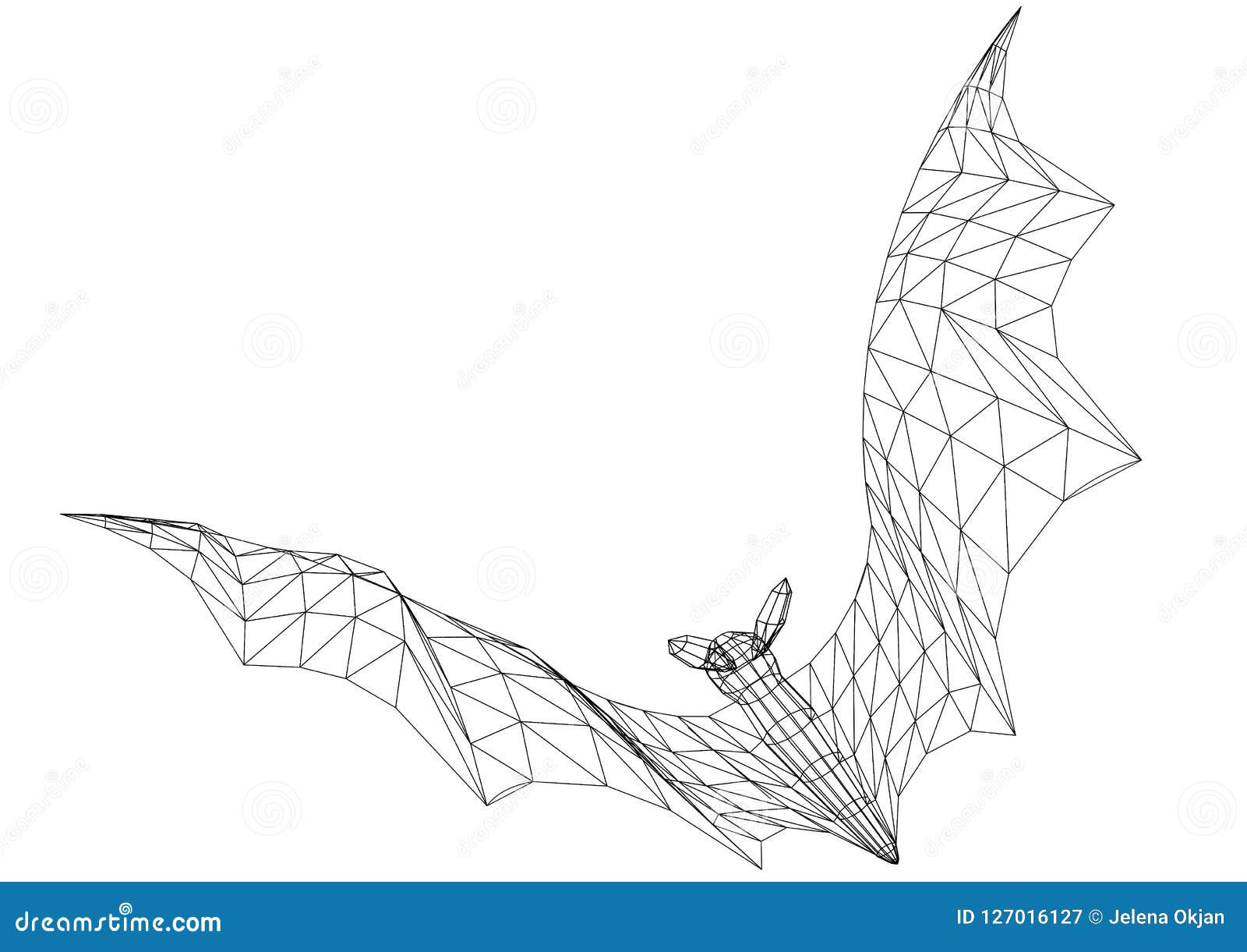 Halloween bat blueprint stock illustration. Illustration of graphic ...