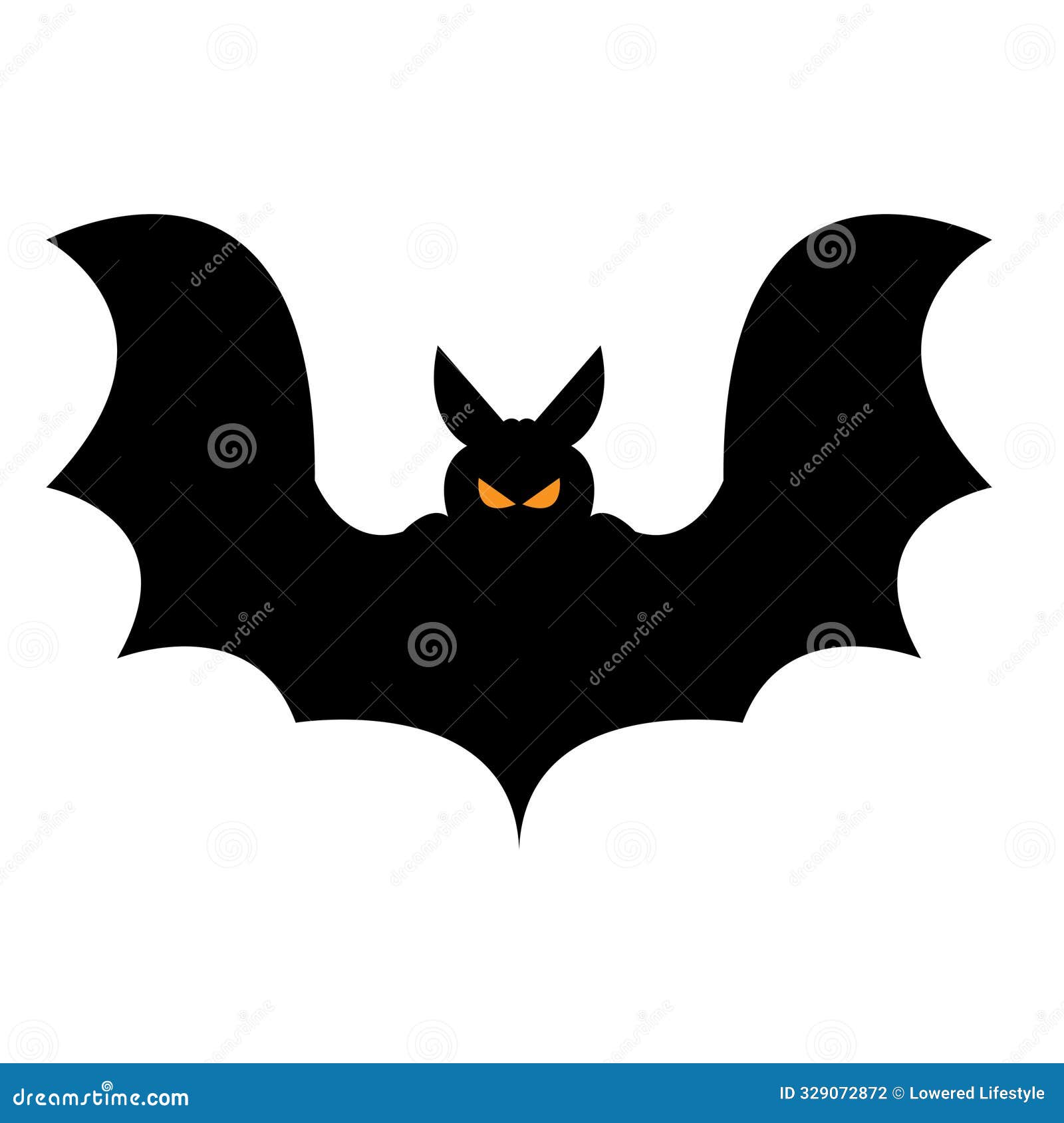 Halloween Bat Illustration stock vector. Illustration of mystery ...