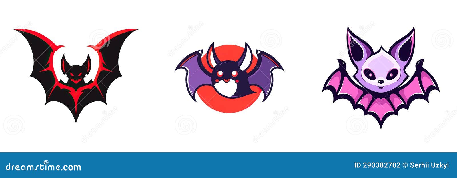 Halloween Bat Logo 2D AI Generated Stock Photo - Image of wildlife ...