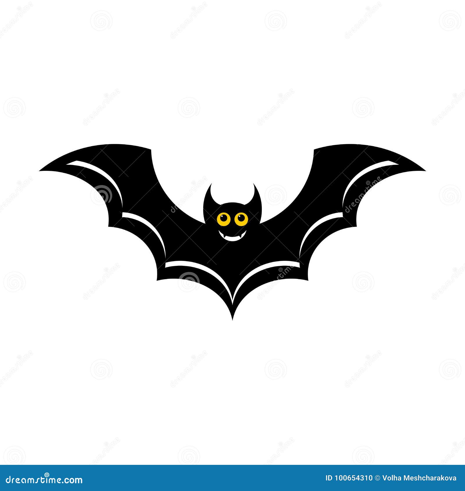 Halloween Bat. Vector Illustration Stock Vector - Illustration of ...