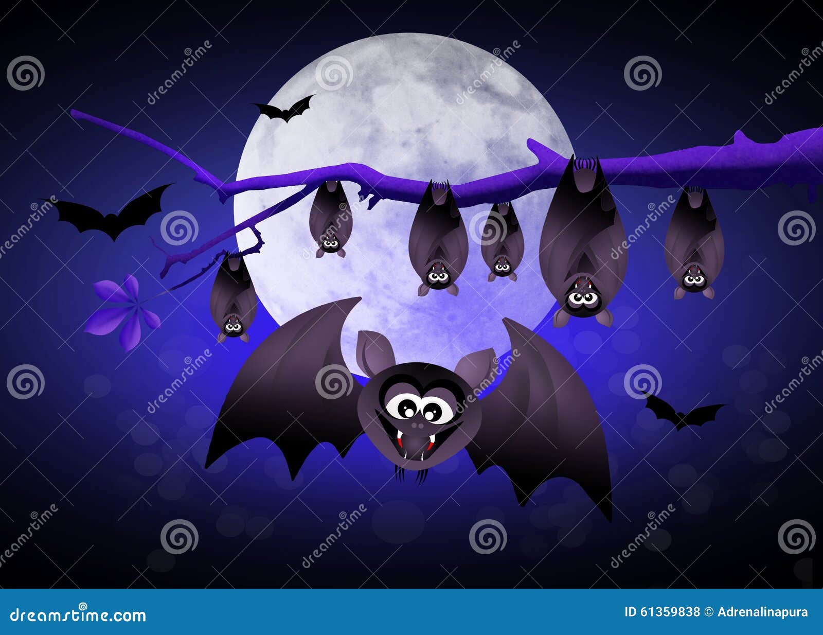 Halloween bats stock illustration. Illustration of halloween - 61359838