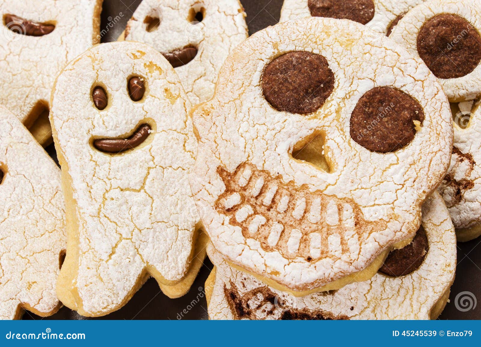 Halloween biscuits stock image. Image of decorated, scary - 45245539