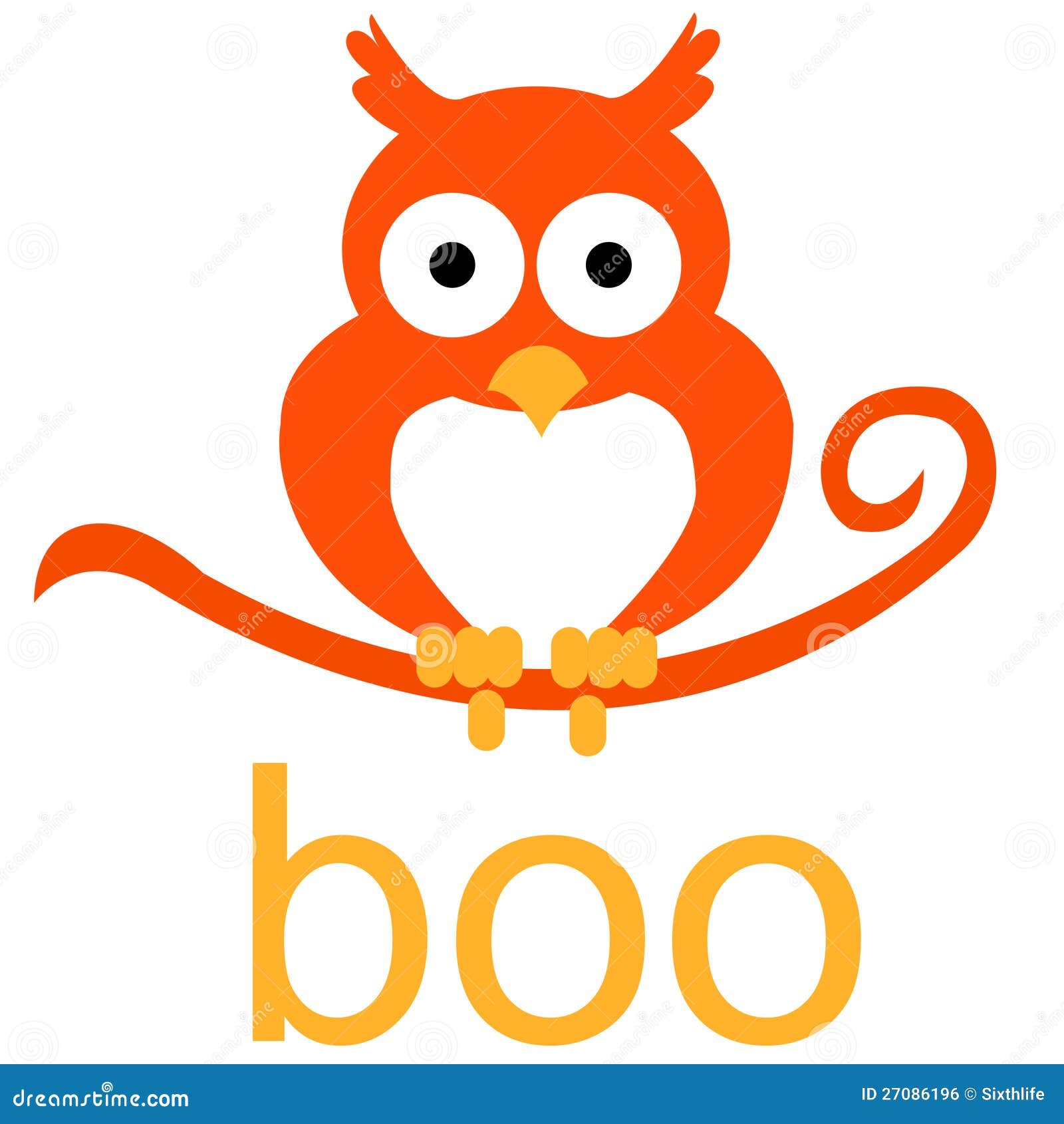Halloween Boo stock illustration. Illustration of orange - 27086196