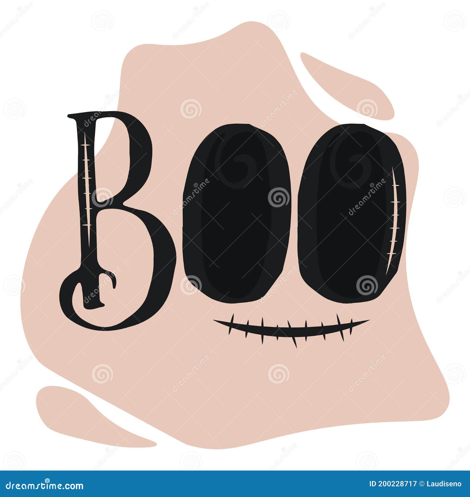Halloween boo expression stock vector. Illustration of child - 200228717