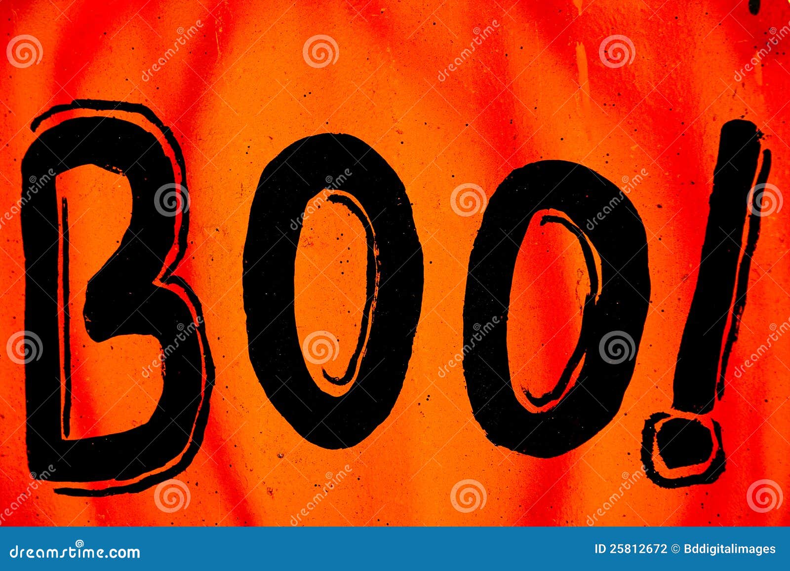 Halloween Boo Sign stock photo. Image of october, decoration - 25812672